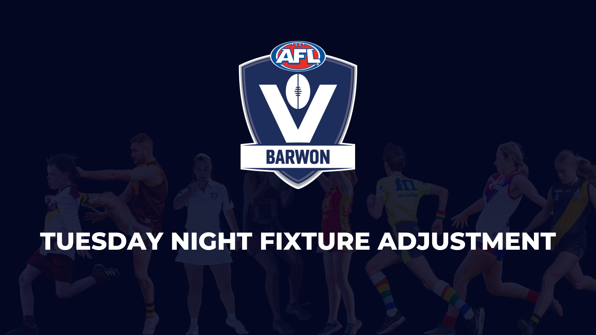 FIXTURE ADJUSTMENTS - Tuesday Night Netball 30th May